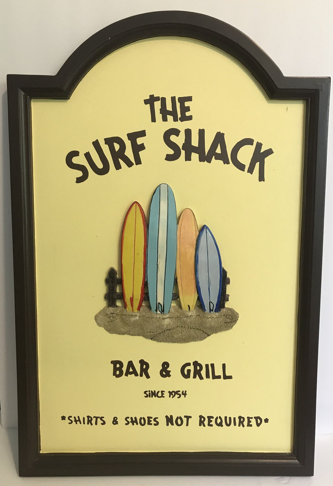Vintage Surf Shack 3D Wooden Sign Excellent Condition 1990's - Etsy