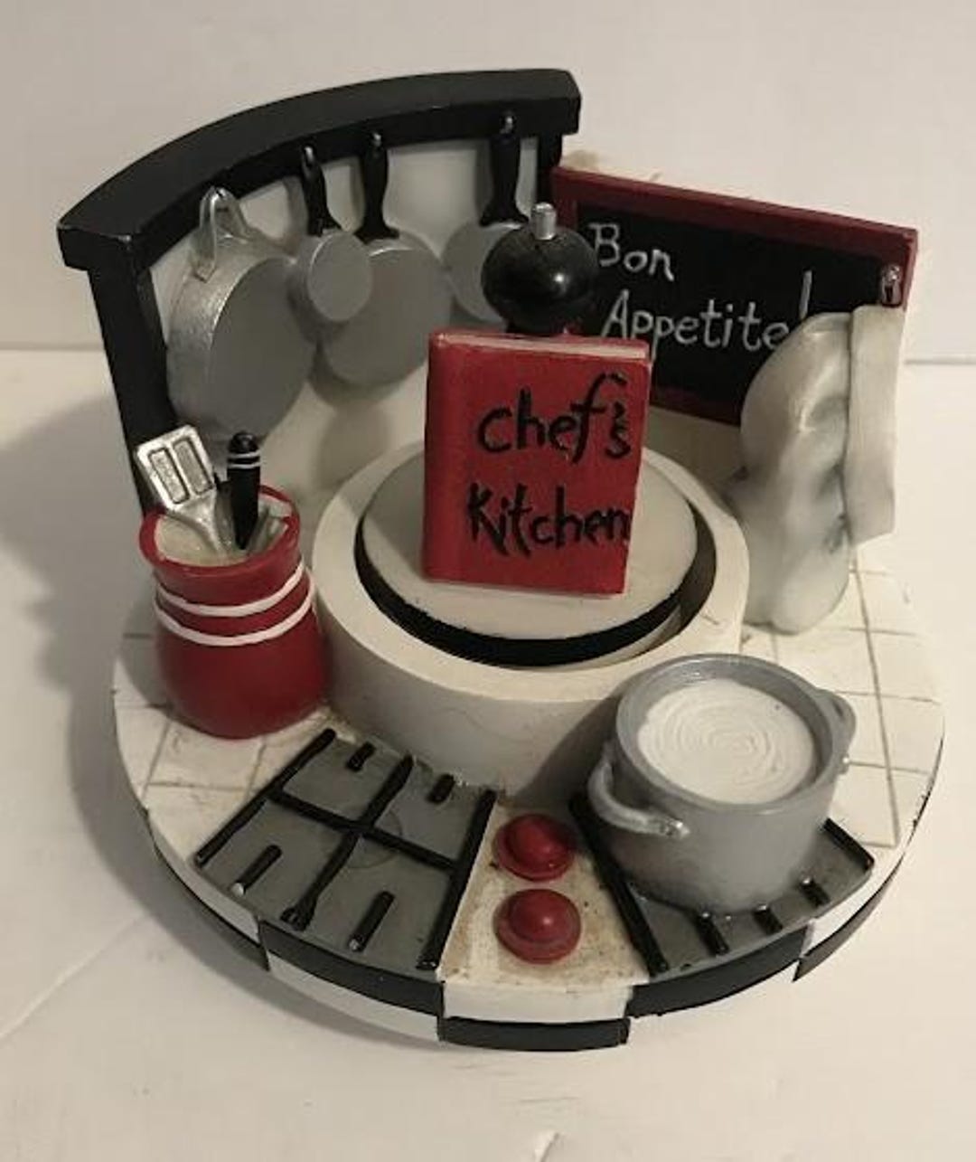 Vintage Our America Yankee Candle Capper Topper Chef's Kitchen Cook Pot ...