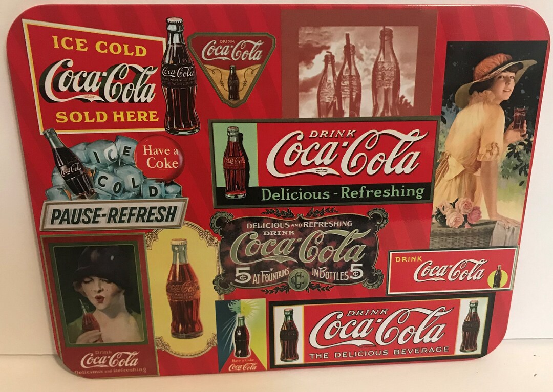 Vintage Coca Cola Metal Board Sign 1800's Theme Excellent - Etsy