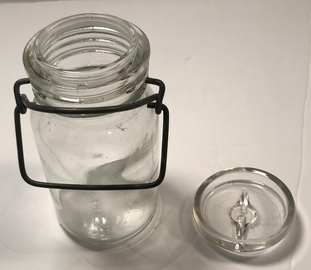 Vintage Wheaton Clear Glass 1 Cup Canning Jar #33 With Lid 1930's ...