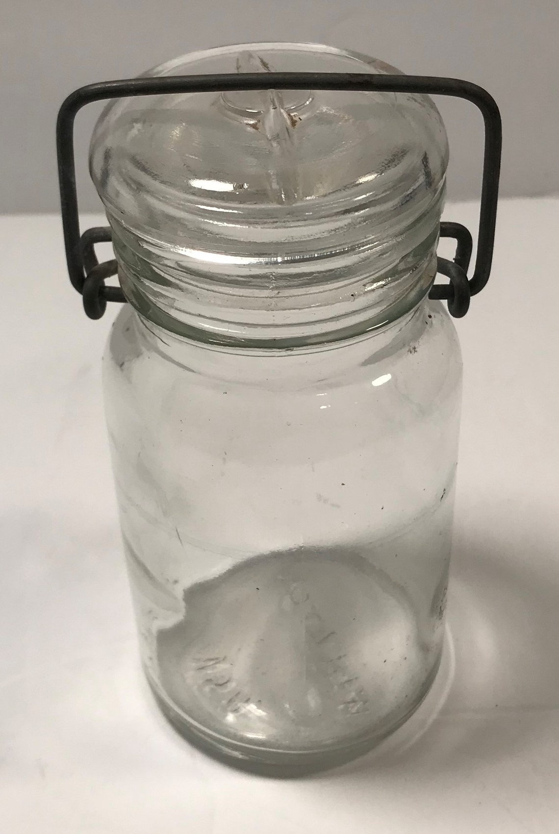 Vintage Wheaton Clear Glass 1 Cup Canning Jar #33 With Lid 1930's ...