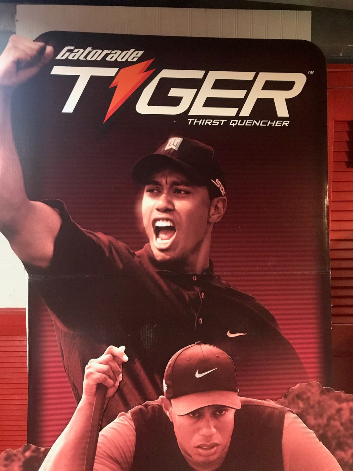 Vintage Tiger Woods Gatorade Advertising Cardboard Stand up - Etsy