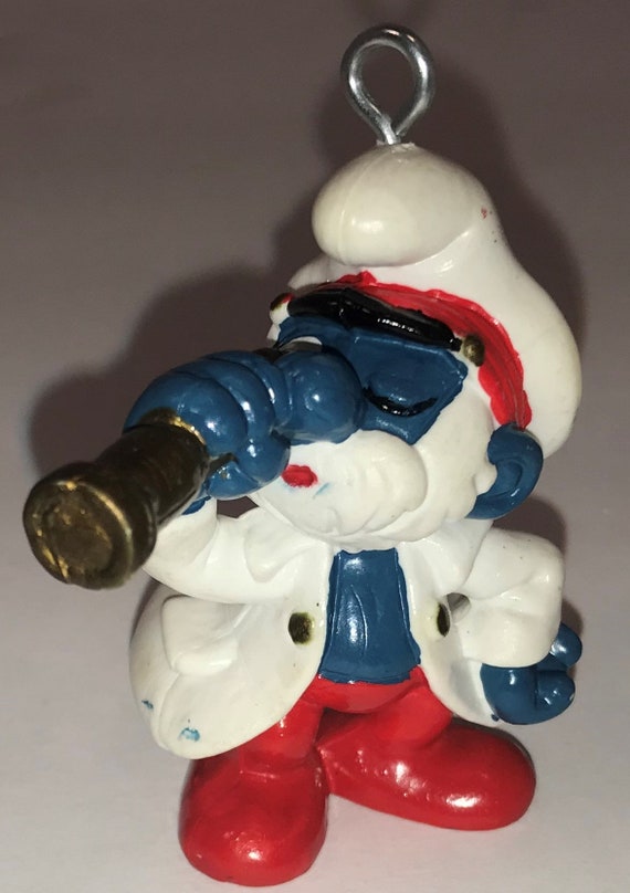 Vintage Peyo Rubber Smurf Figures Custom Ornaments Set of 8 - Etsy