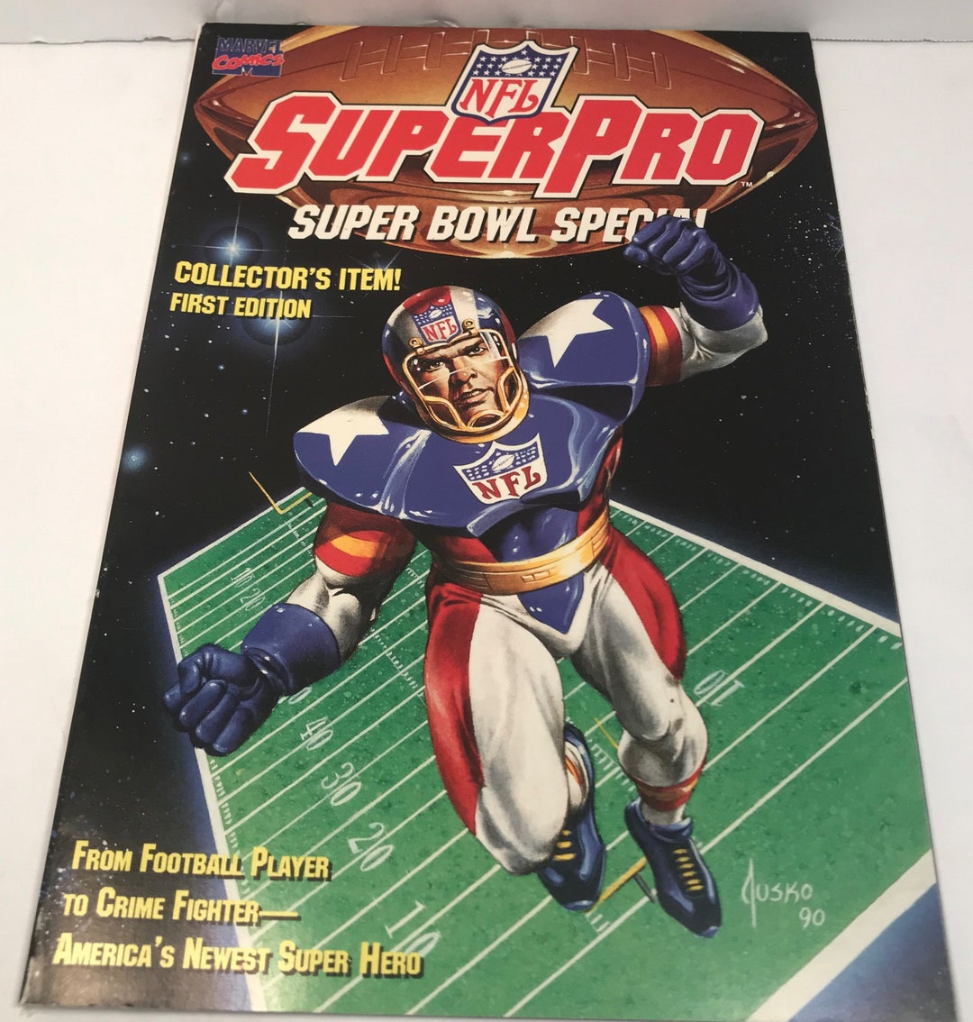 Vintage NFL Superpro Collectors First Edition Super Bowl Special Comic ...