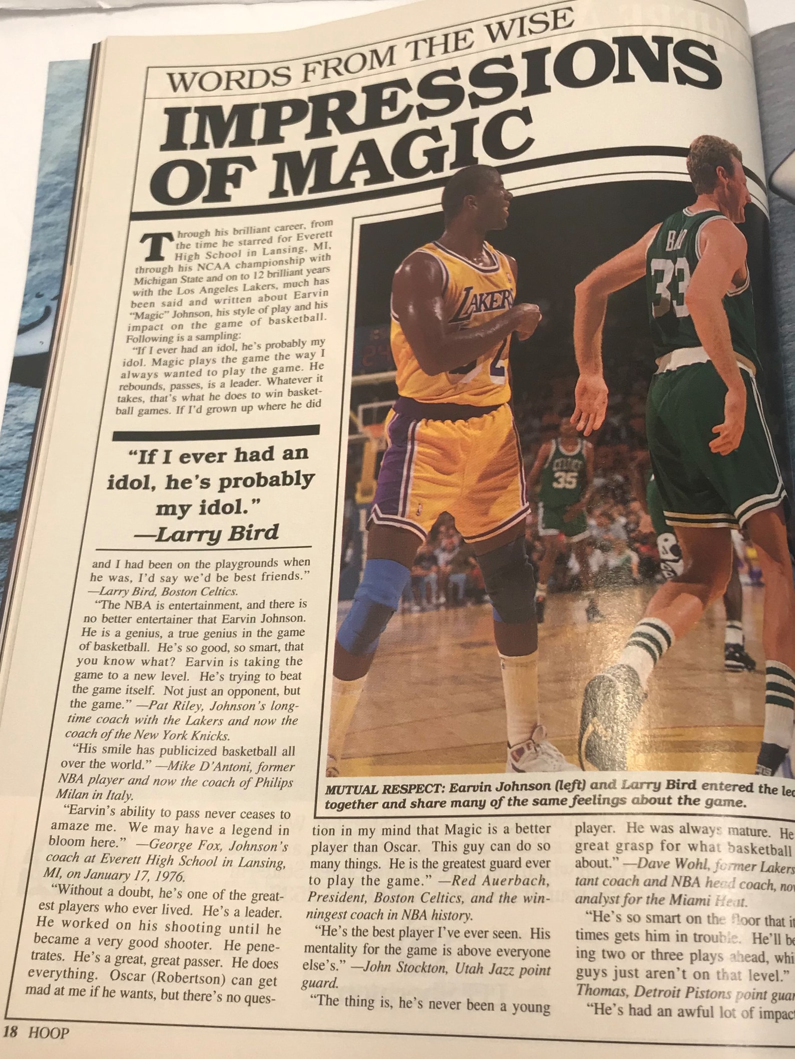 Vintage NBA Program Hoop Magazine 1991-1992 Cleveland Cavaliers Edition ...