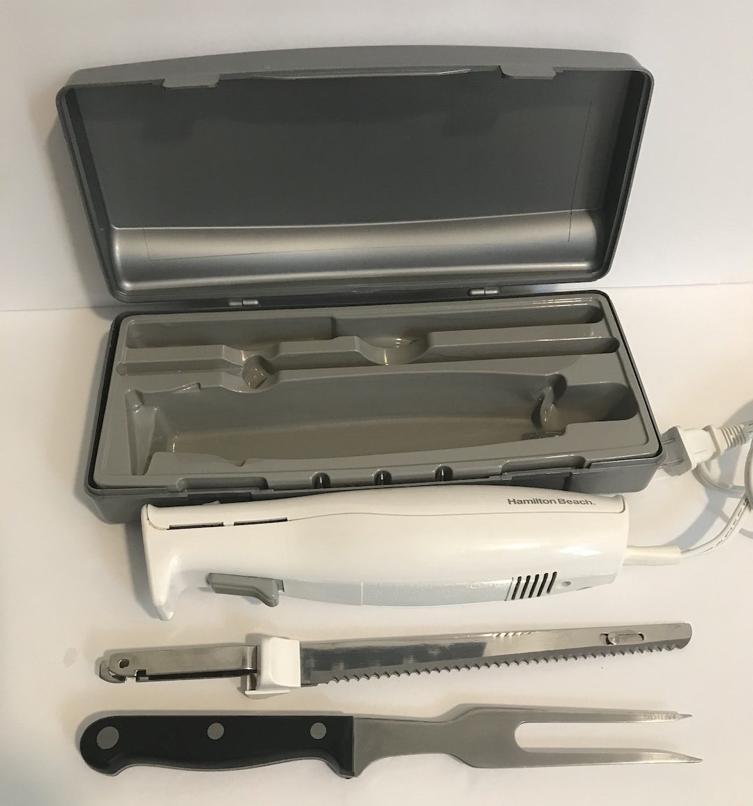 Vintage Hamilton Beach Carve' N Set Electric Knife Model 74250 With ...