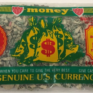 Vintage US Treasury Licensed One Hundred Dollars Shredded Currency ...