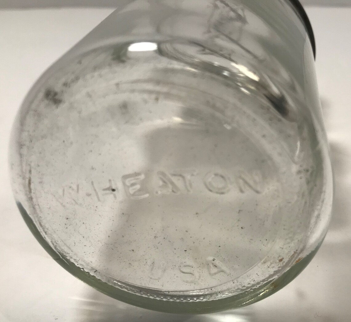 Vintage Wheaton Clear Glass 1 Cup Canning Jar #33 With Lid 1930's ...