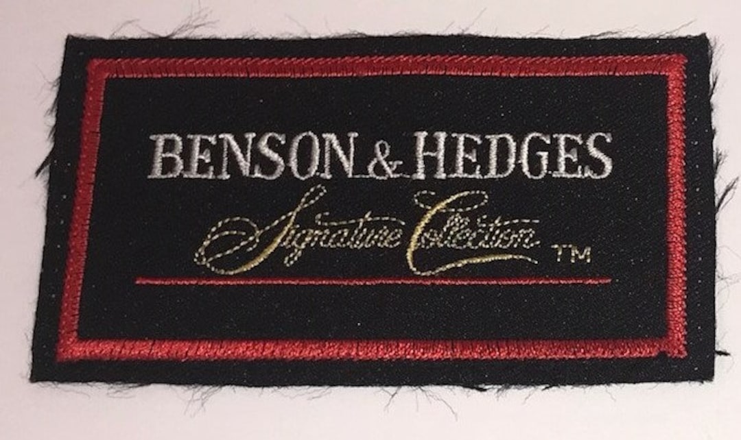 Vintage Benson and Hedges Signature Collection Embroidered Sew on Patch ...