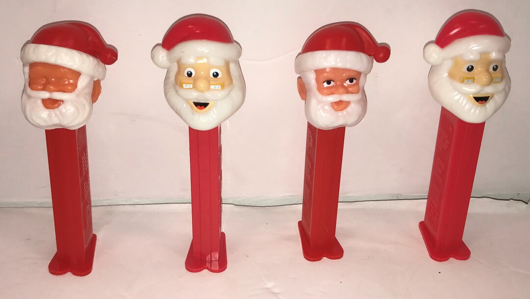 Vintage Christmas Santa Claus Pez Dispensers Set of 4 Near Mint ...