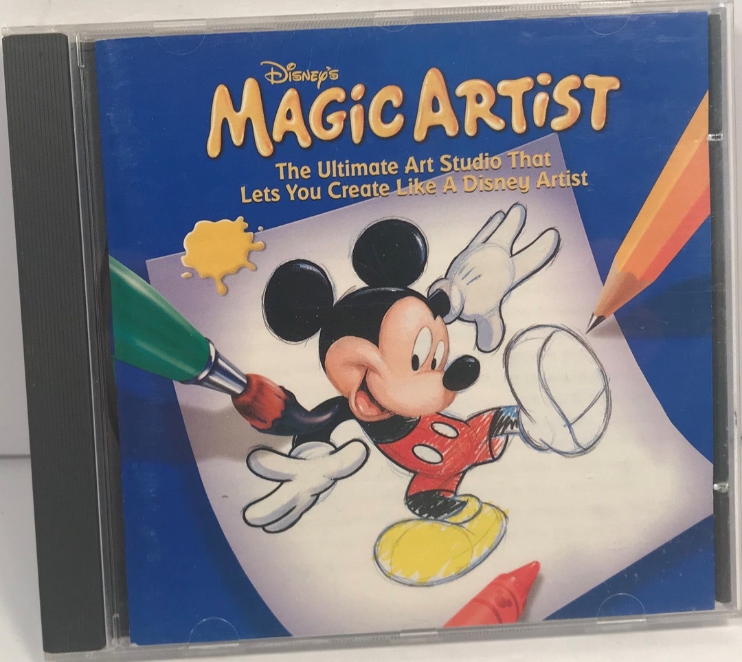 Vintage Disney Magic Artist CD ROM Interactive Art Studio 1997 Near ...