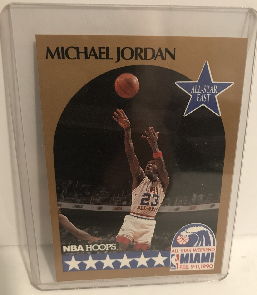 Vintage 1990 NBA Hoops Michael Jordan All Star East Basketball Near ...