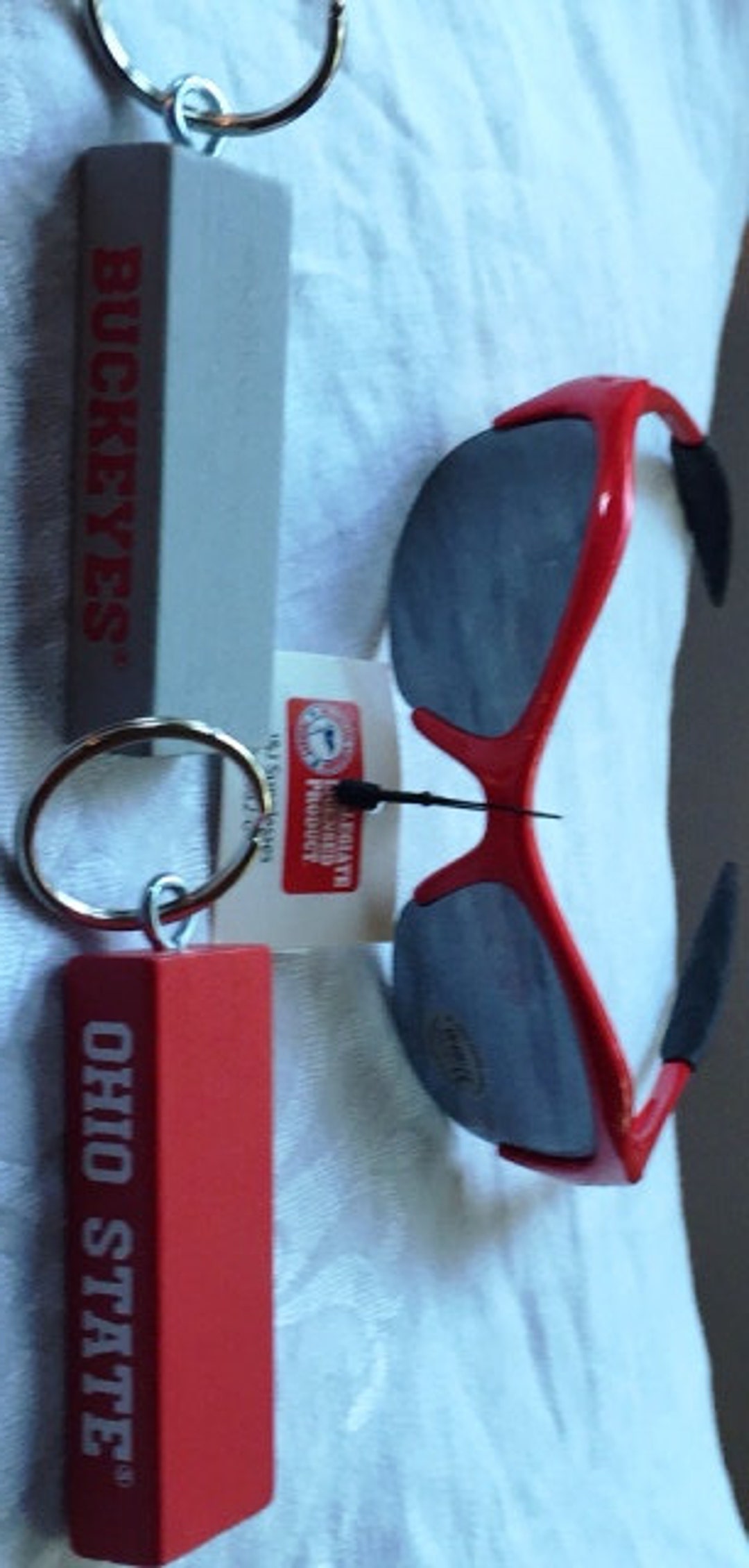 Genuine Jenga Game Piece Ohio State Buckeyes Keychain and Vintage ...