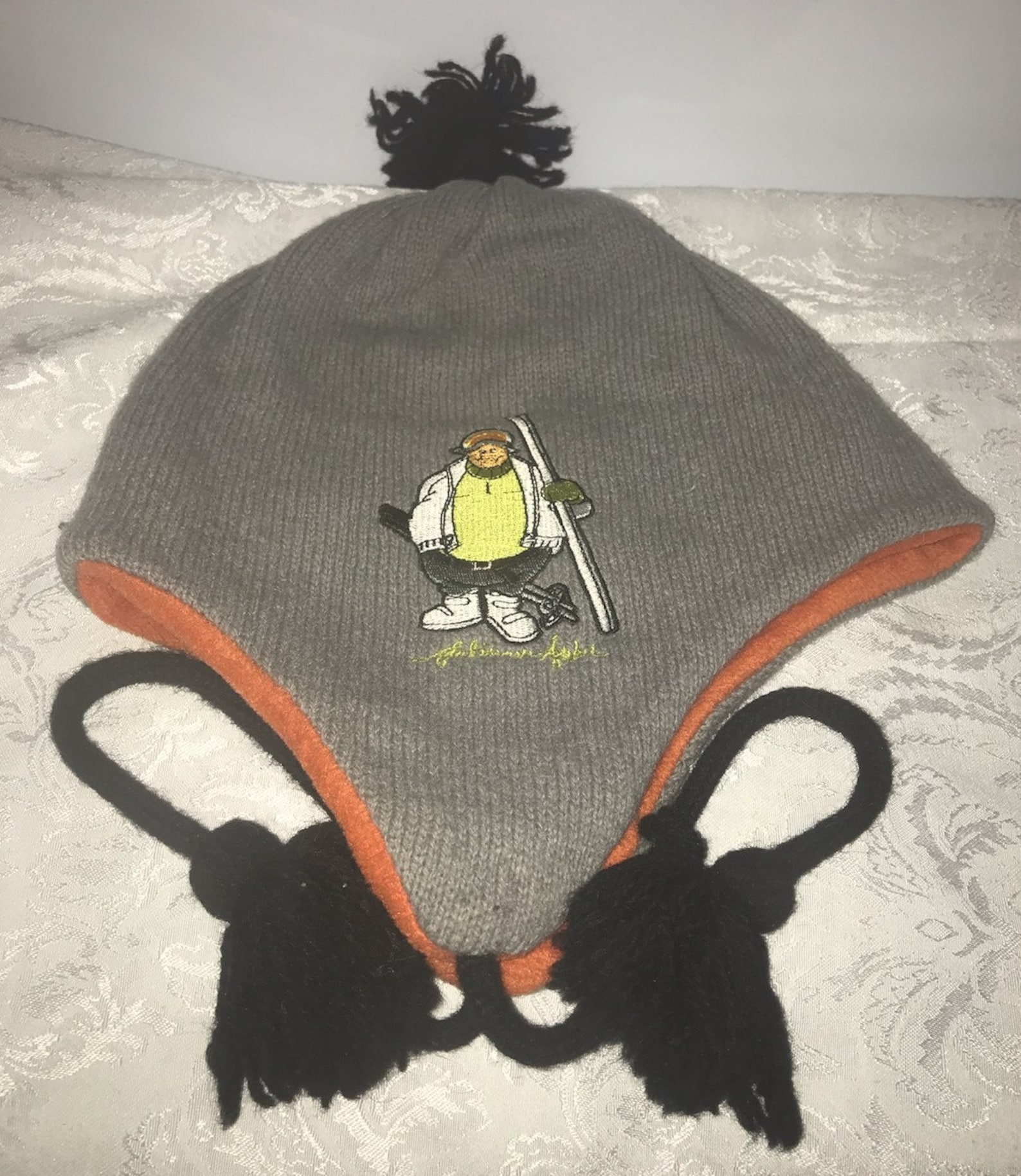 Vintage Phatman FUBU Knit Hats With Ear Flaps and Strings - Etsy