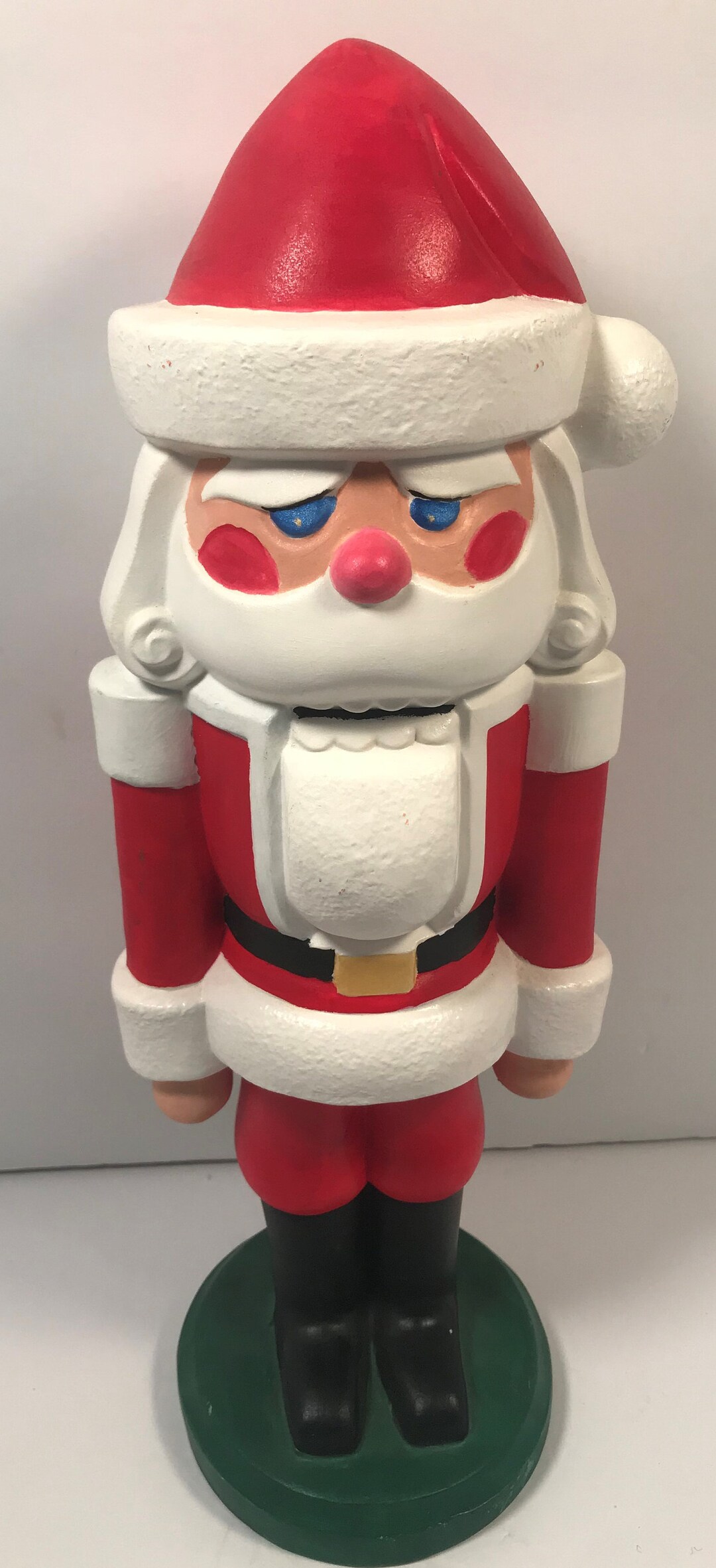 Vintage Large Ceramic Santa Claus Nutcracker Hand Painted Excellent ...