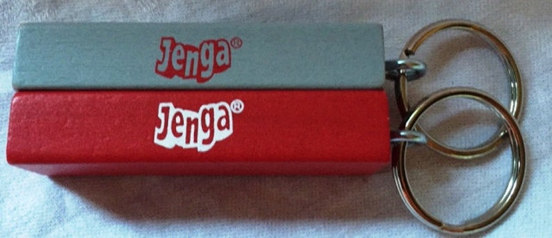 Genuine Jenga Game Piece Ohio State Buckeyes Keychain and Vintage ...
