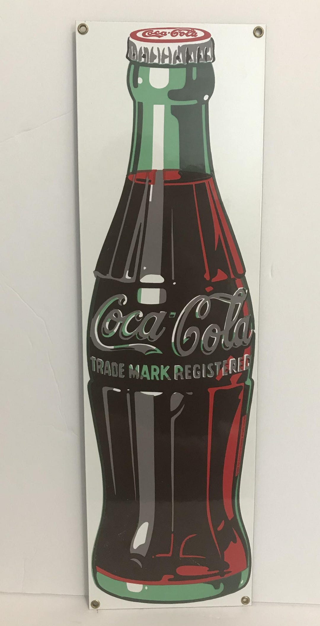 Vintage Ande Rooney Coca Cola Original Process Porcelain Advertising ...