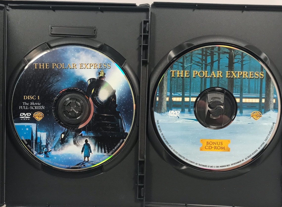 Vintage The Polar Express Full Screen Edition DVD Set With | Etsy