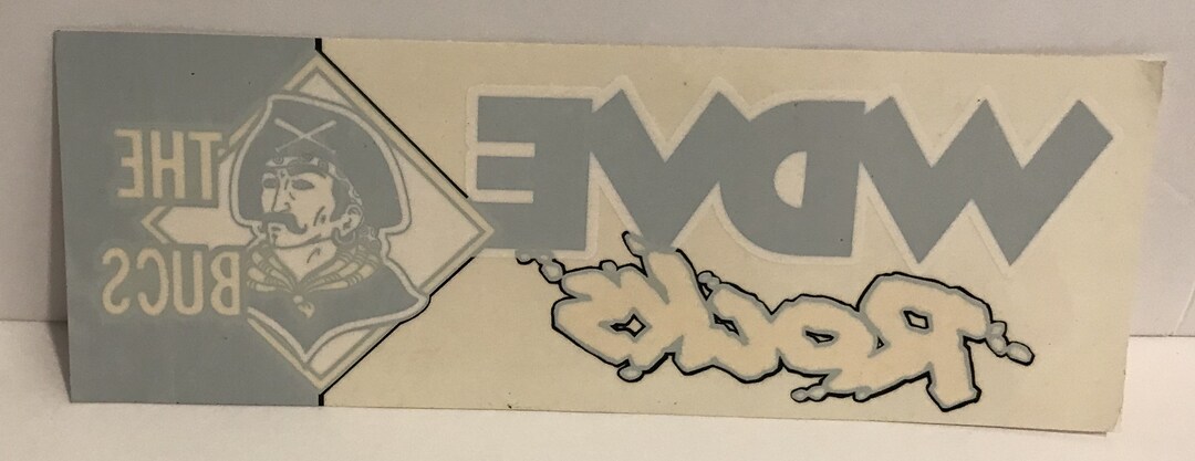 Vintage Pittsburgh Pirates WDVE Rocks the Bucs Static Cling With Pa ...