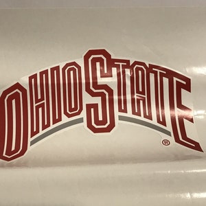 Vintage Large Ohio State University Sports Vinyl Stickers New Unused ...