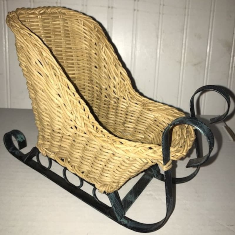 Wicker Sleigh - Etsy