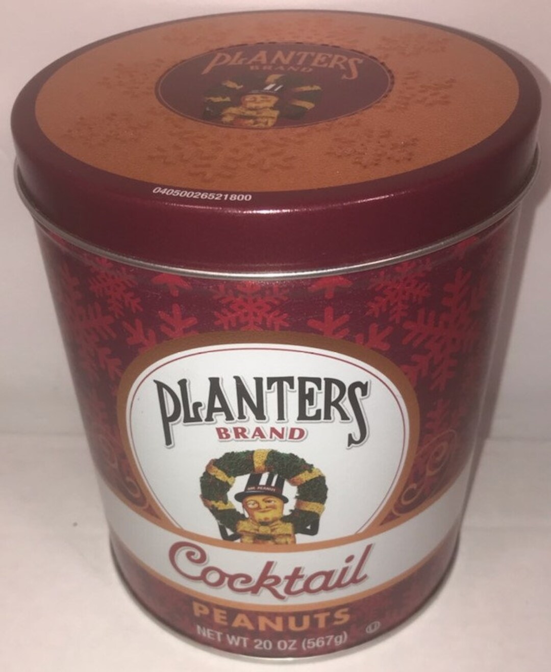 Vintage Planters Brand Cocktail Peanuts Holiday Tin Near Mint - Etsy