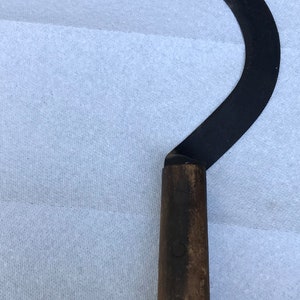 Sickle Scythe 15 Antique Primitive Farm Hand Curved Cutting Tool ...