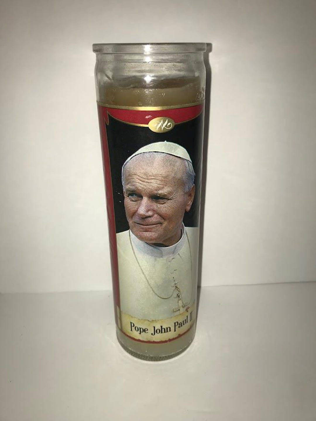 Vintage Pope John Paul II 8 Inch Prayer Candle Unused Condition by Old ...