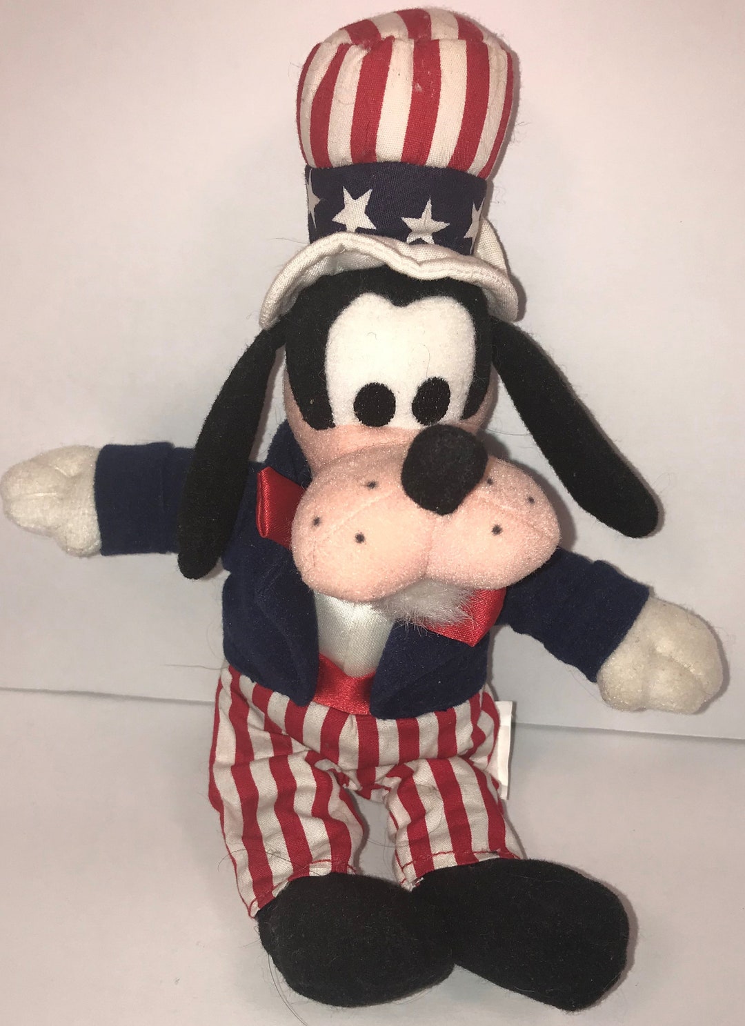 Vintage Disney Store Uncle Sam Goofy Bean Bag Plush Excellent Condition ...