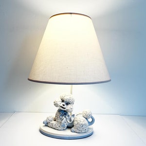 1950s Poodle Lamp & Shade - Etsy