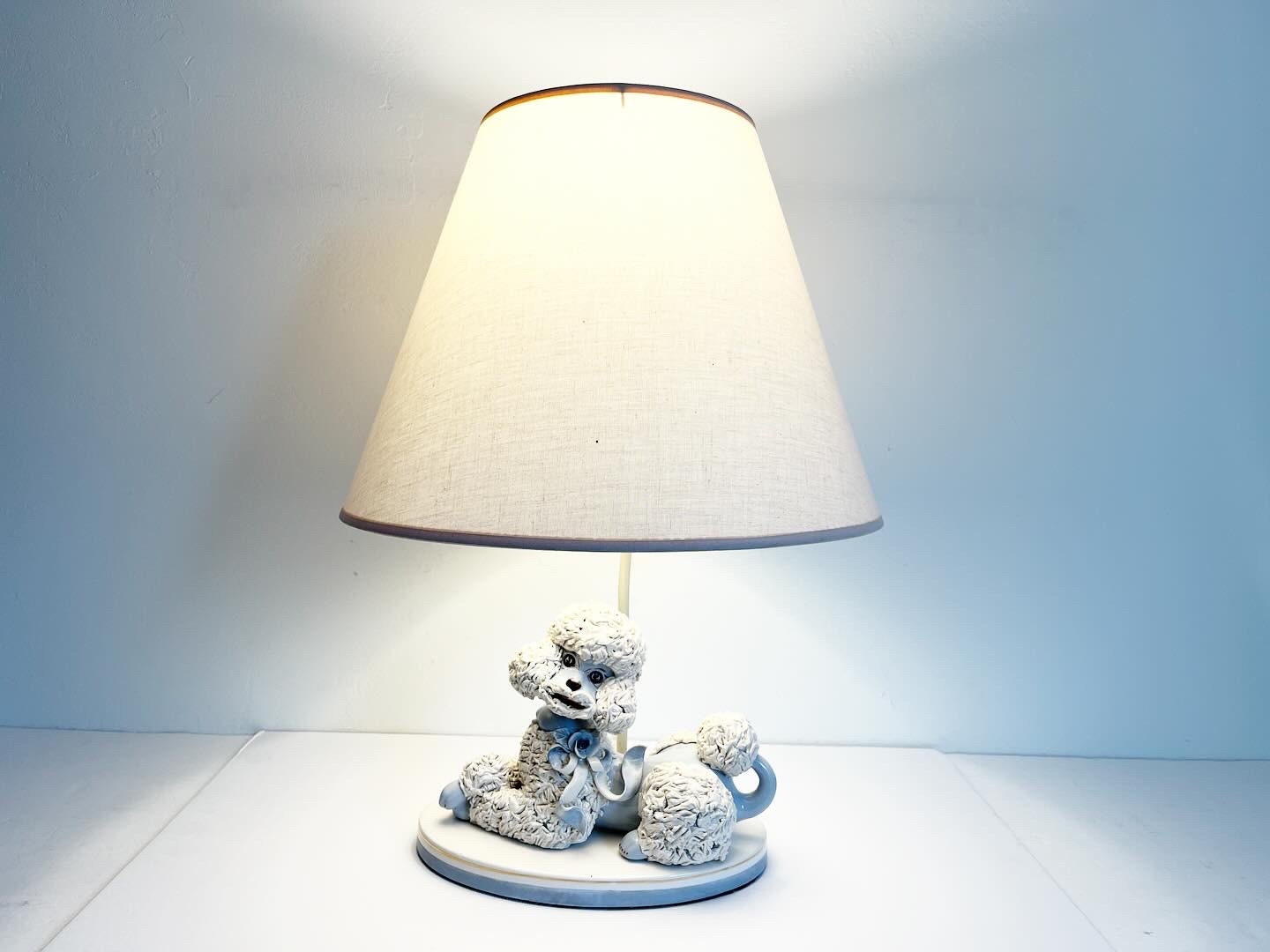 1950s Poodle Lamp & Shade - Etsy