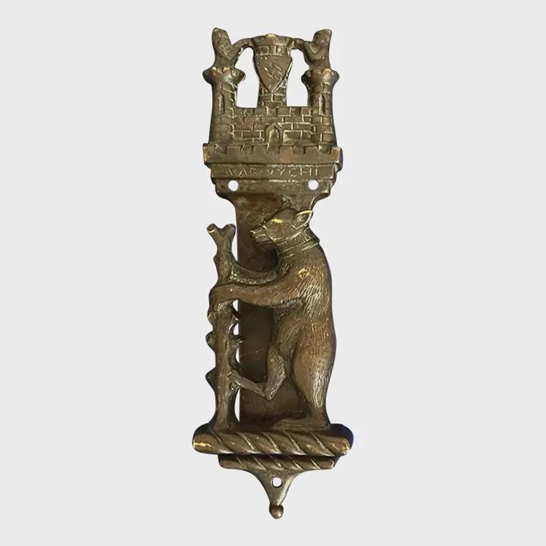 English Warwick Bear Door Knocker - Etsy