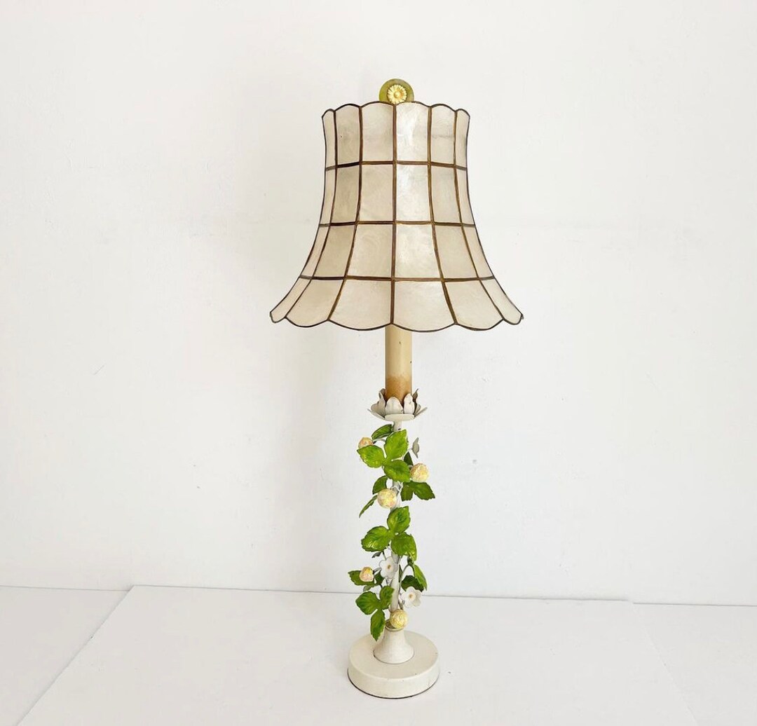 Midcentury Italian Lemon Tree Lamp & Shade - Etsy