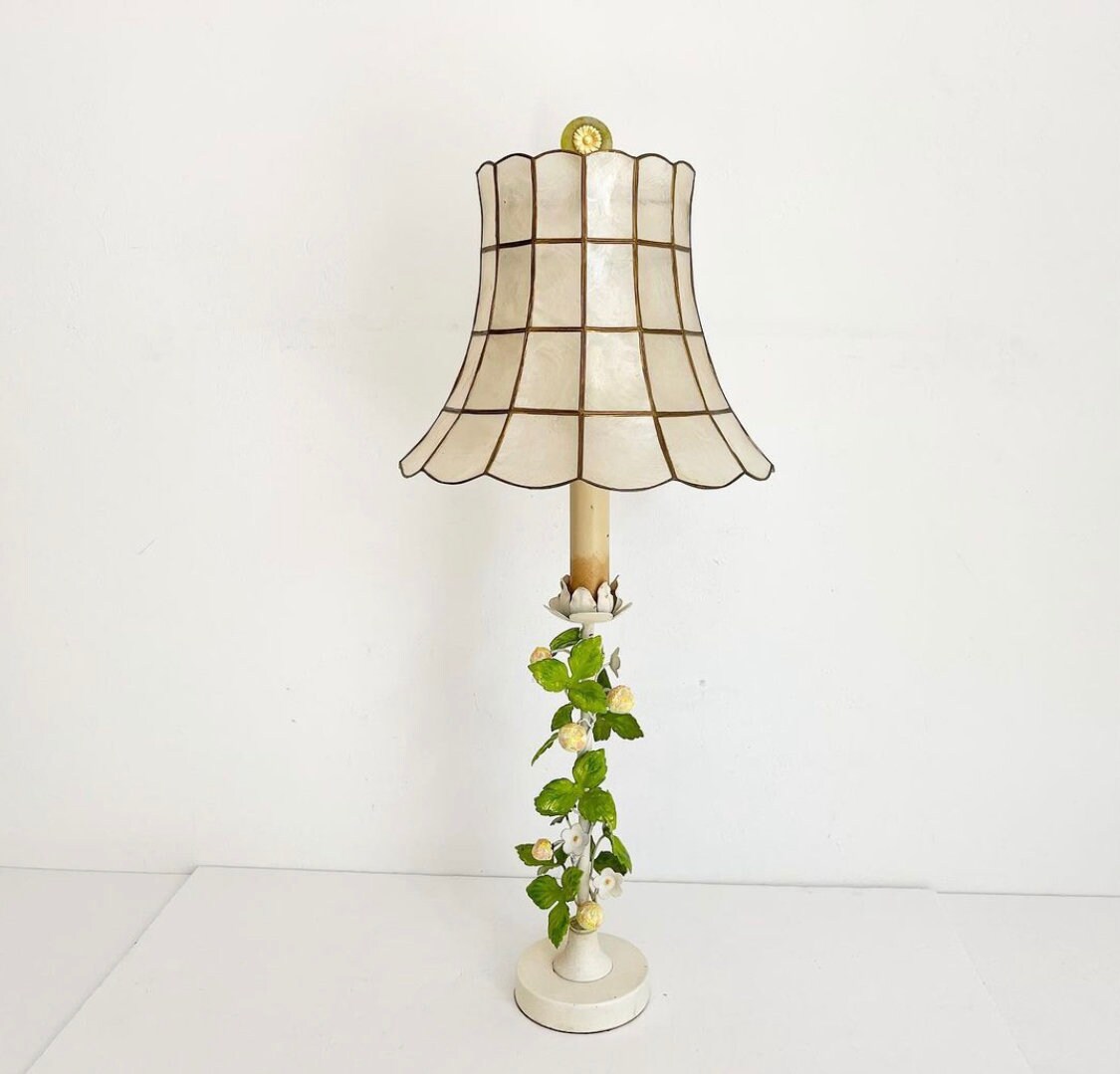 Midcentury Italian Lemon Tree Lamp & Shade - Etsy