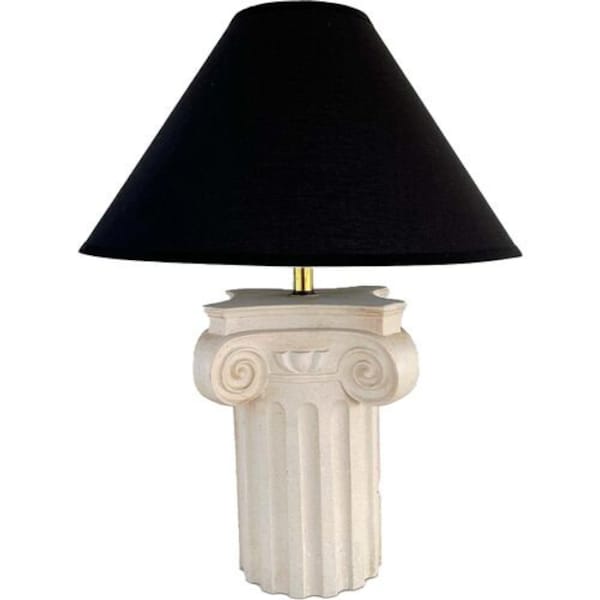 Plaster Table Lamp - Etsy