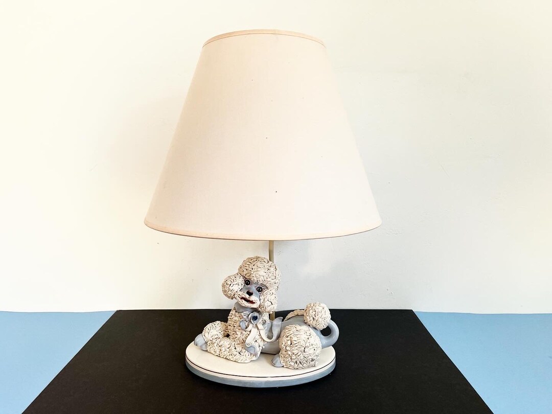1950s Poodle Lamp & Shade - Etsy