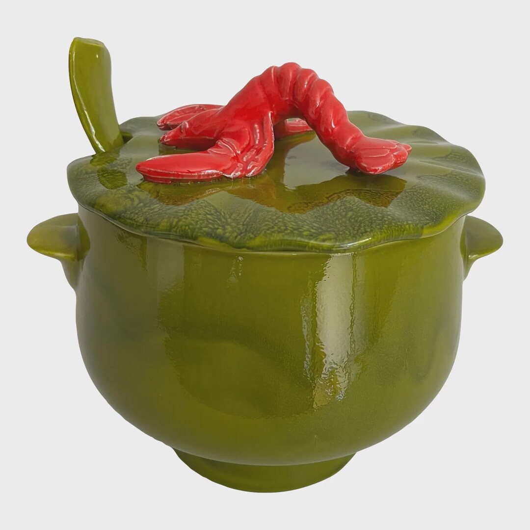 Lobster Soup Tureen by California Pottery - Etsy