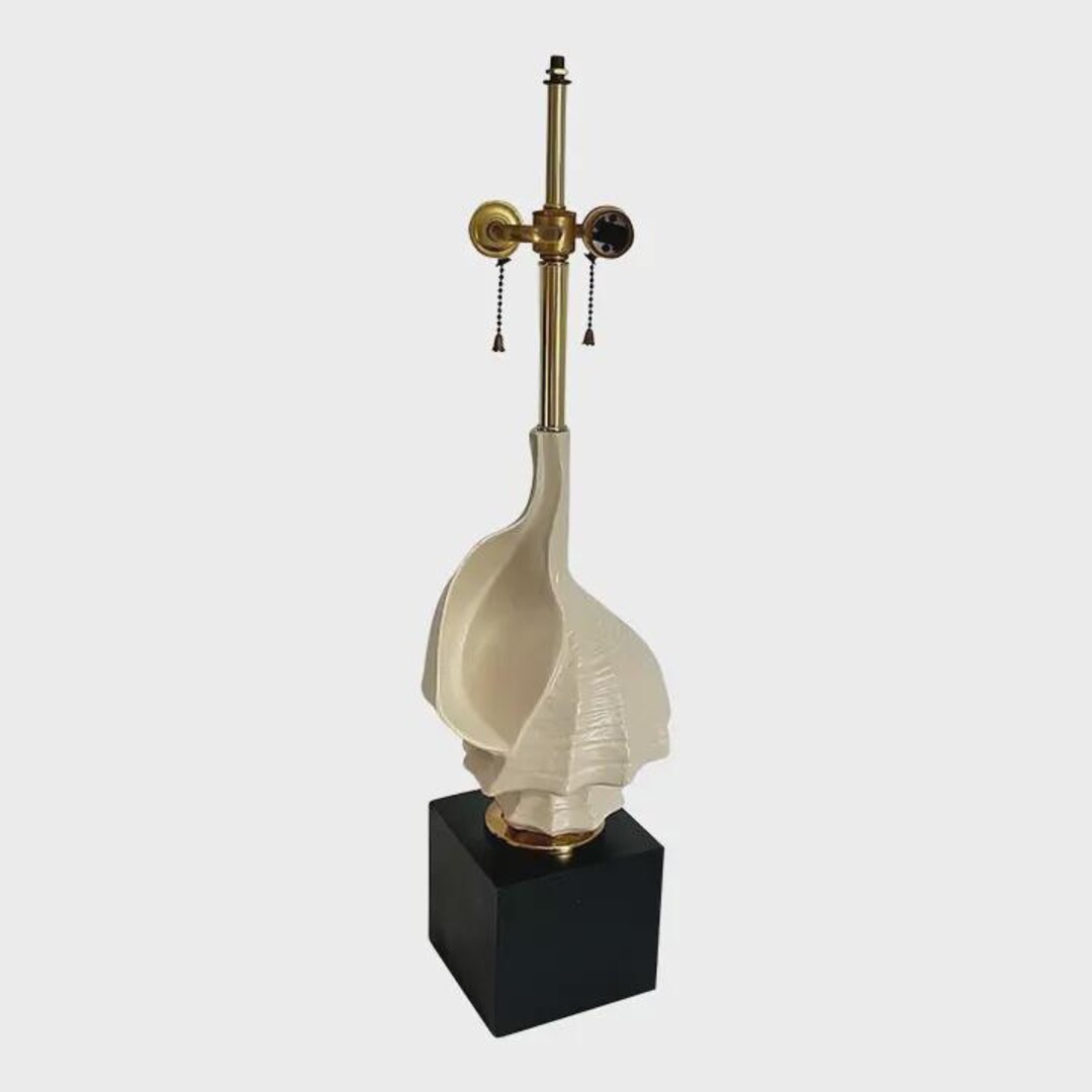 Modern Shell Lamp by Tyndale, C1960 - Etsy