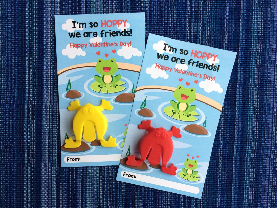 Frog Valentine - Instant Download - Valentine's Day Digital Printable ...