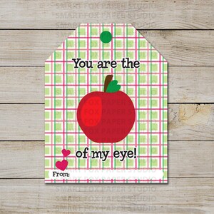 Applesauce Valentine Instant Download Valentine's Day Digital Printable ...