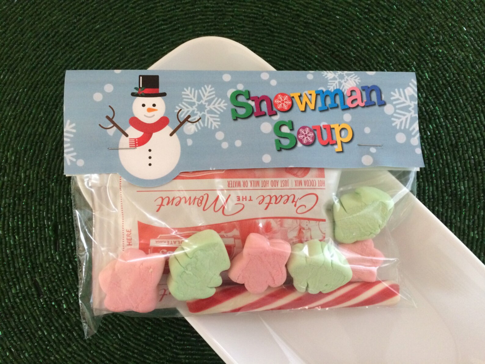 Snowman Soup Bag Topper - Instant Download - Christmas Digital ...