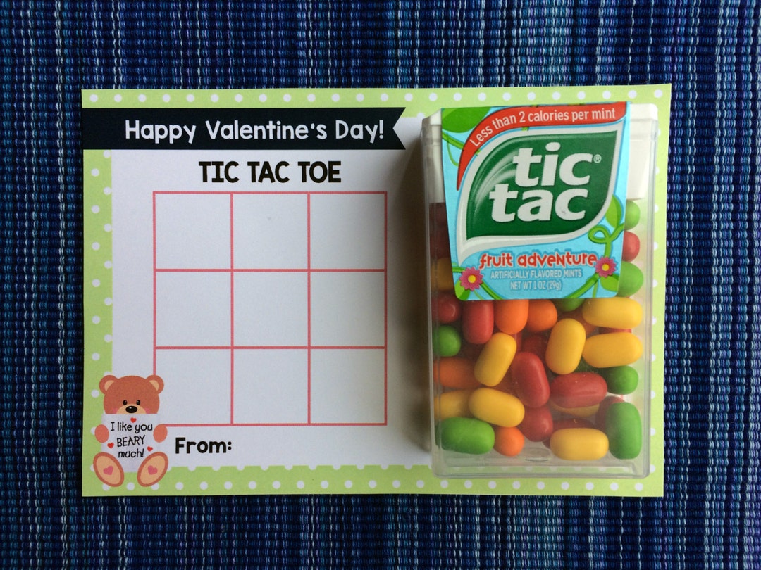 Tic Tac Toe Valentine - Instant Download - Valentine's Day Digital ...
