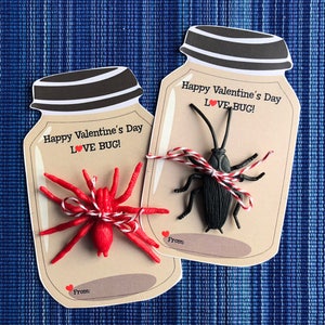 Love Bug Valentines - Instant Download - Valentine's Day Digital ...