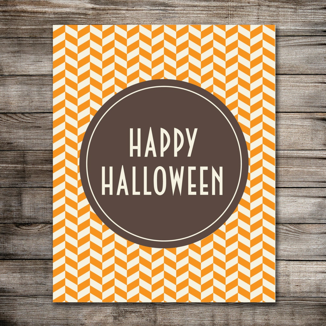 Halloween Printable Instant Download Halloween Print Halloween Art ...