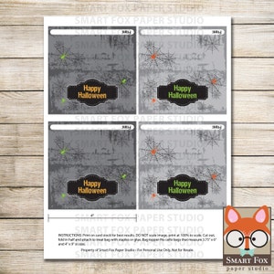 Halloween Bag Topper - Digital Download - Spider Bag Topper - Spider ...