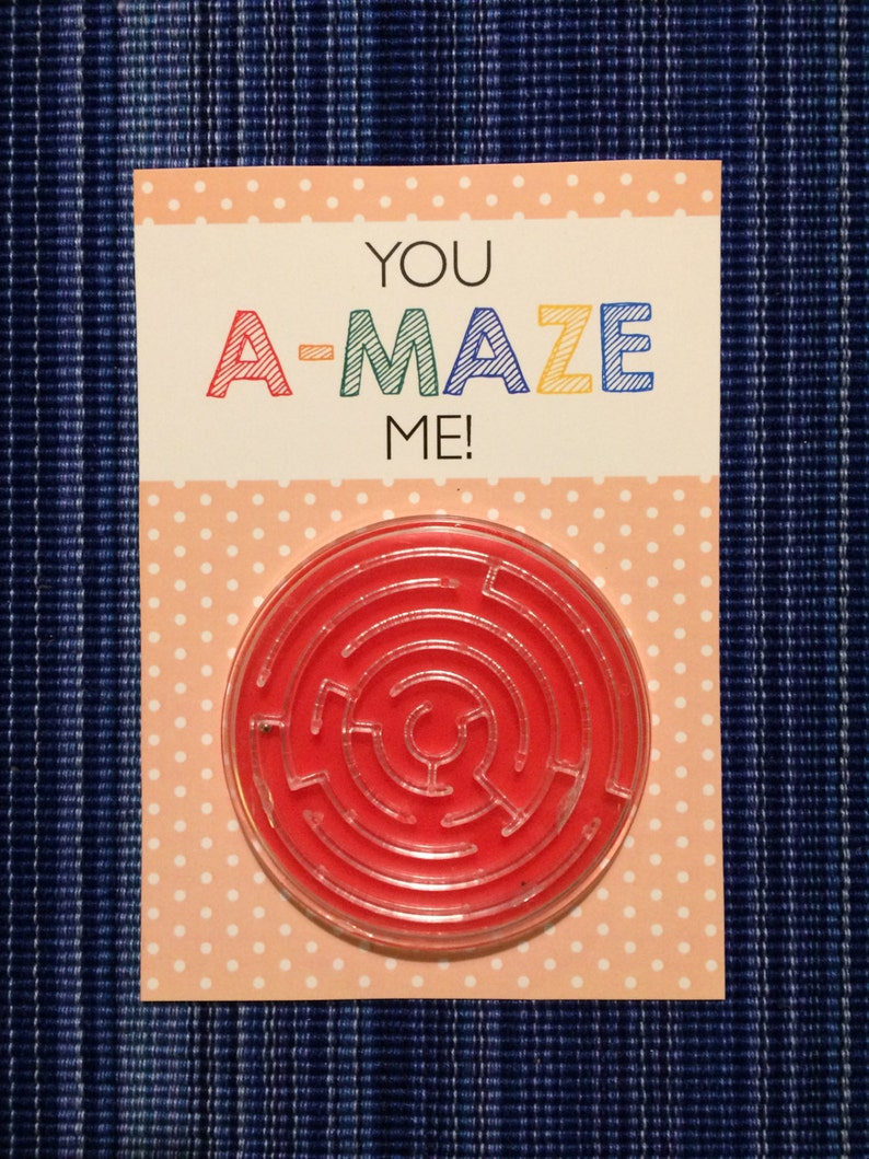 Maze Valentines - Instant Download - Valentine's Day Digital Printable ...