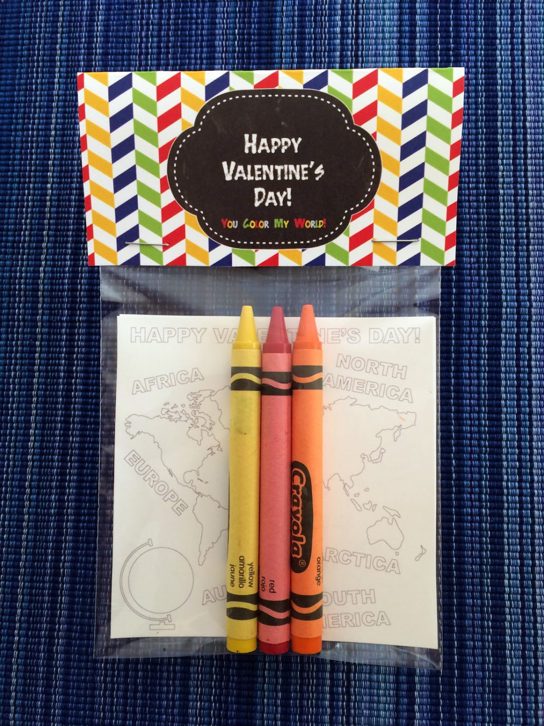 You Color My World Bag Topper - Instant Download - Valentine's Day ...