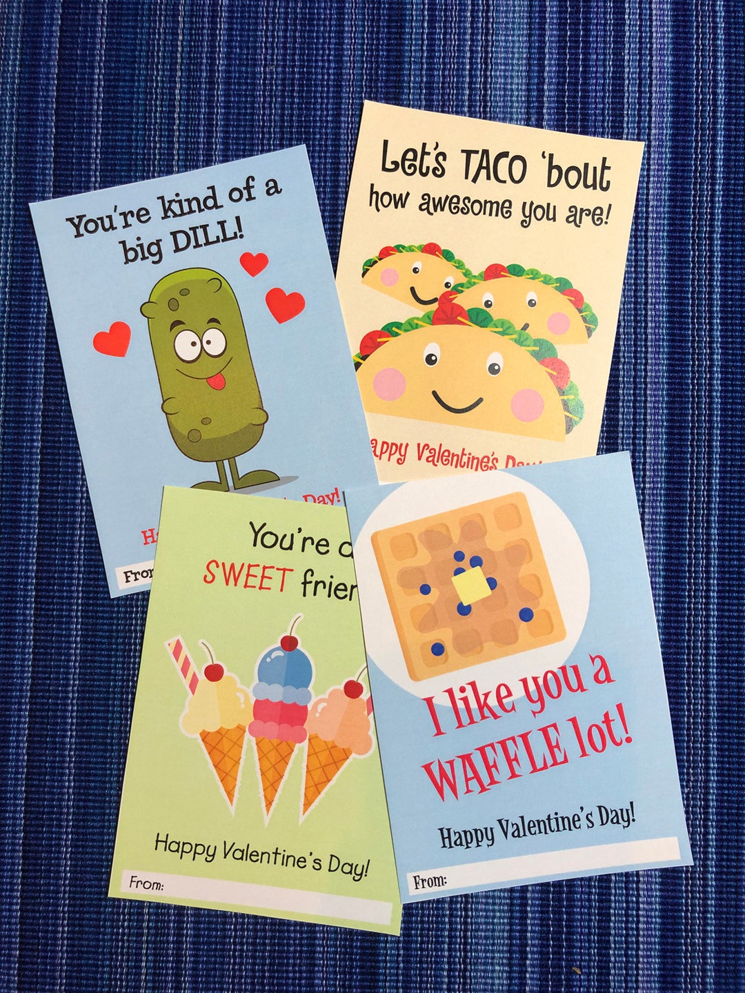 Food Pun Valentines - Instant Download - Valentine's Day Digital ...
