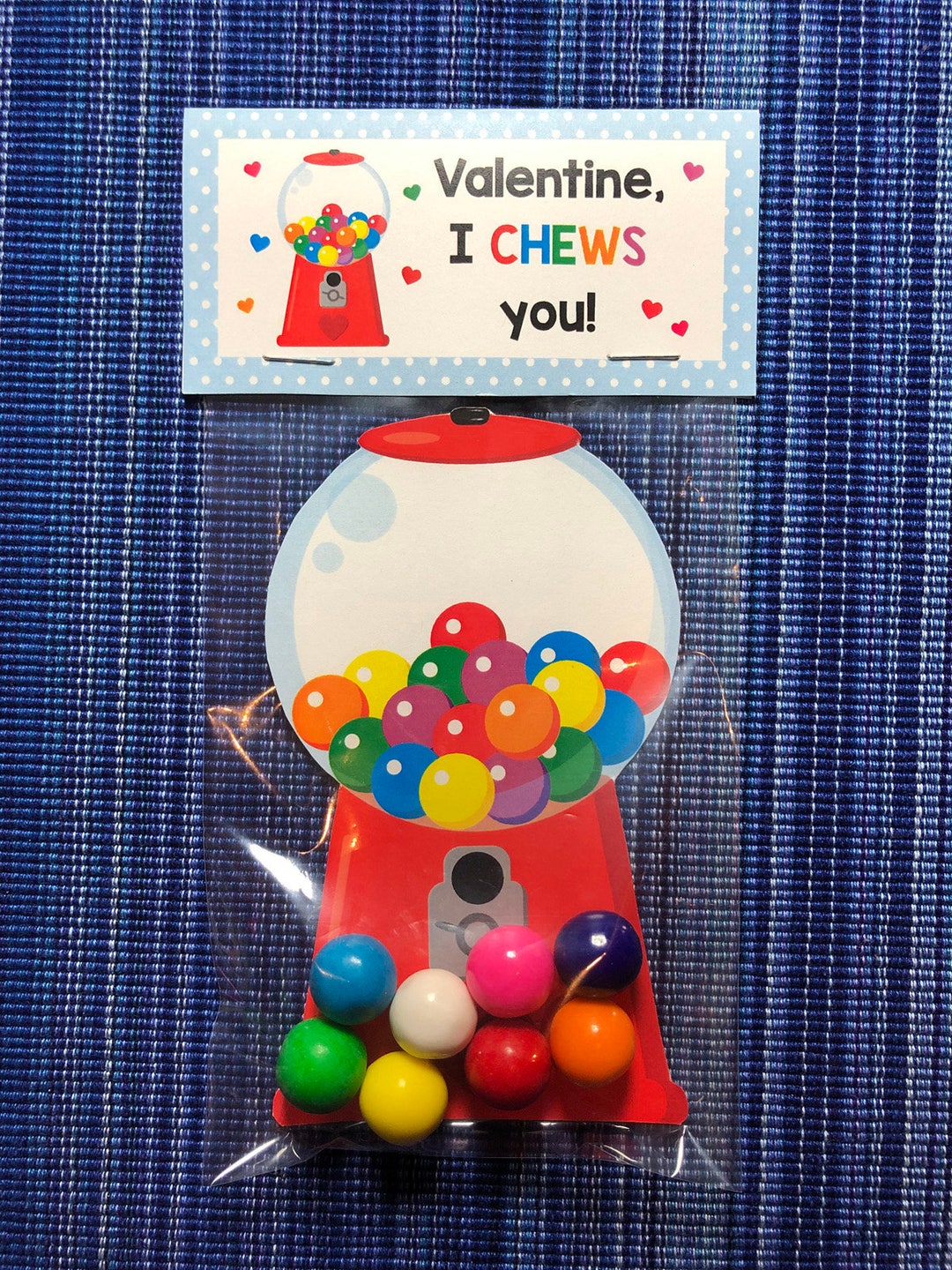Gumball Valentine - Instant Download - Valentine's Day Digital ...