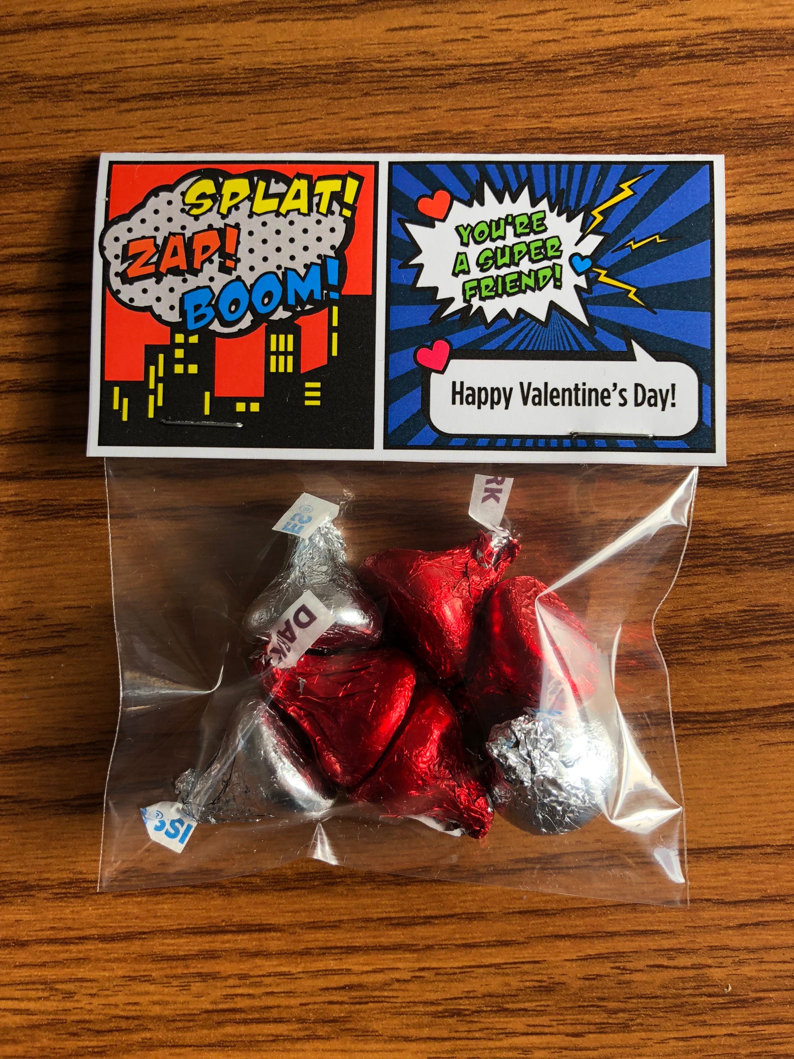 Comic Book Bag Topper Instant Download Valentine's Day | Etsy